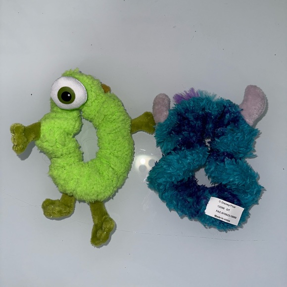 Disney | Accessories | Disney Authentic Mike Sulley Hair Scrunchies ...
